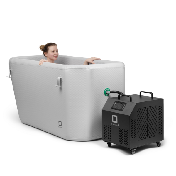 Qoolpod Air Inflatable Portable Cold Plunge Tank W/ Chiller